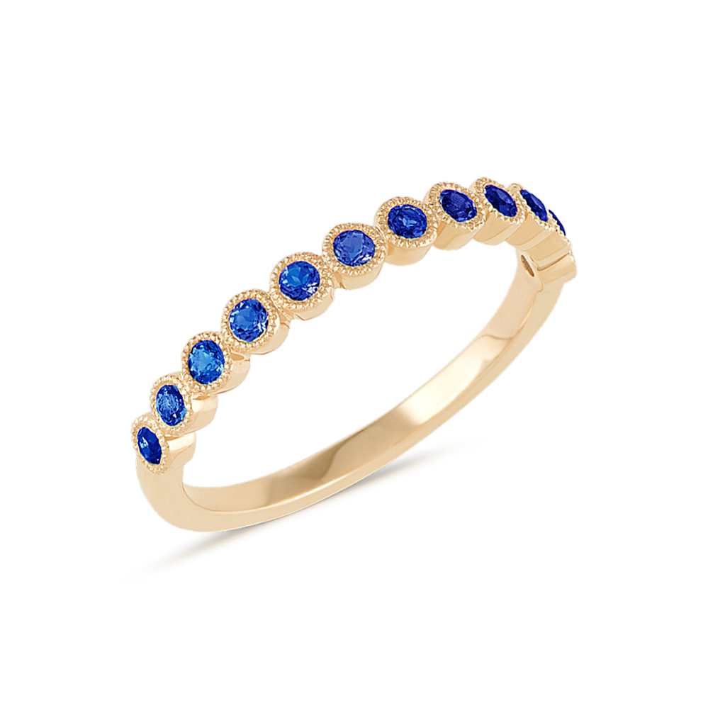 Leah Bezel-Set Sapphire Ring | Shane Co.