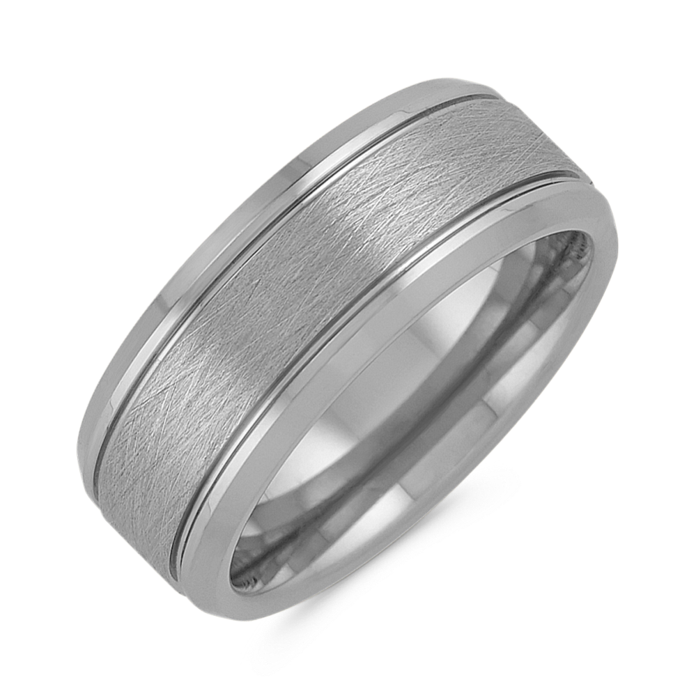 Brushed Titanium Ring (8mm) | Shane Co.