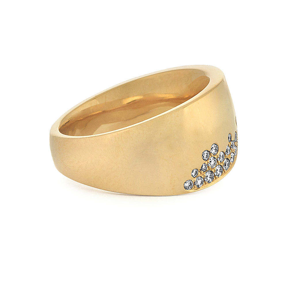 Cascading Diamond Ring in 14k Yellow Gold | Shane Co.