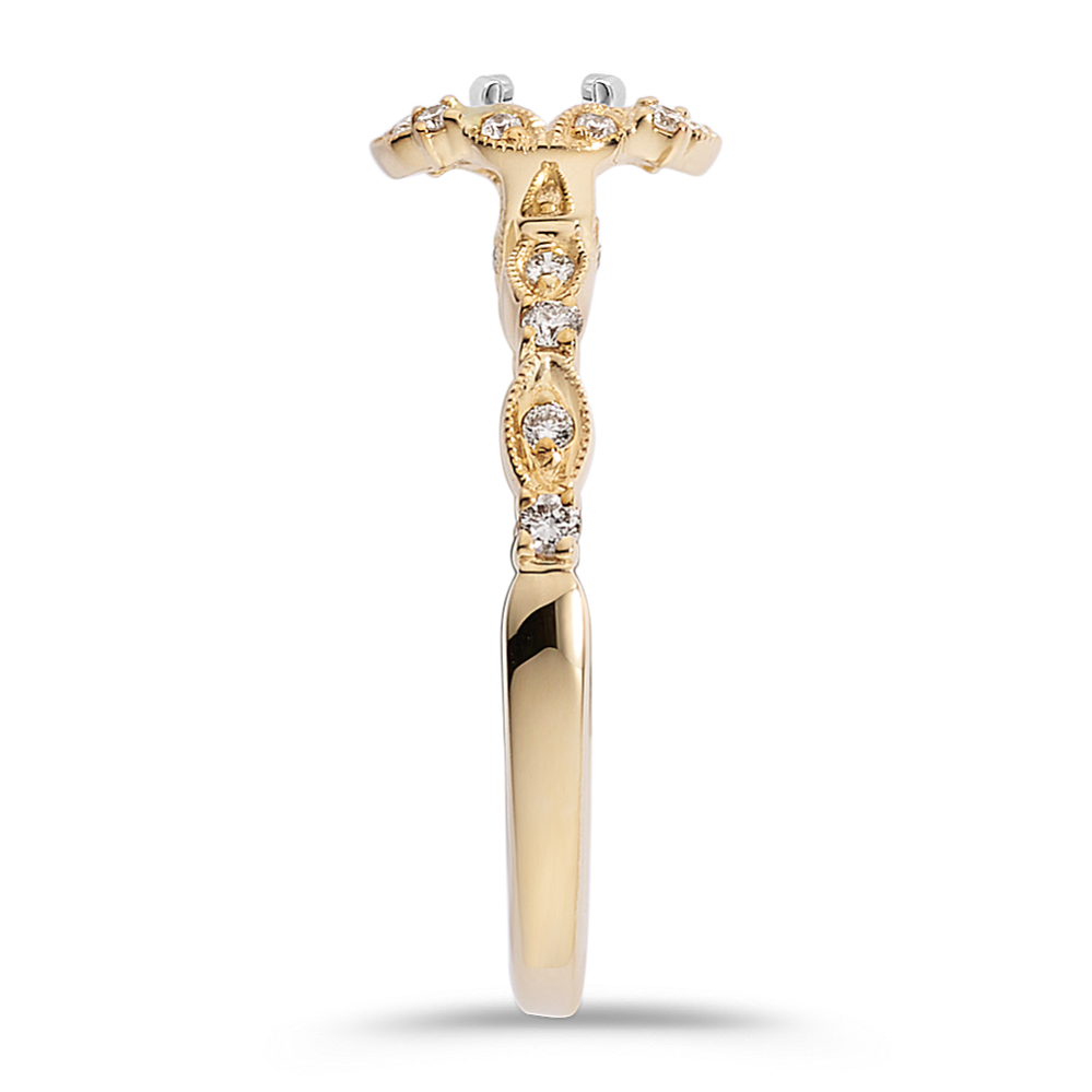 Cecelia Halo Engagement Ring for 0.50 ct Round | Shane Co.