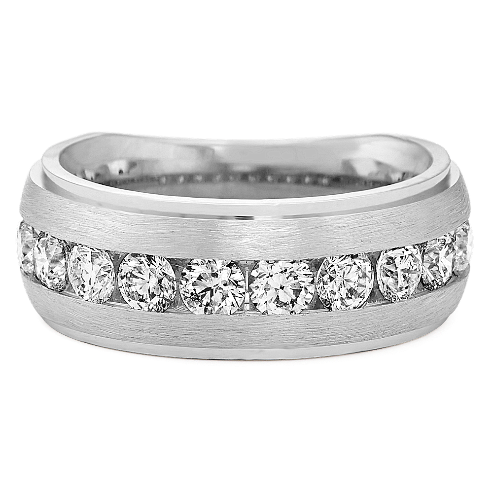 Channel-Set Round Diamond Ring (9mm) | Shane Co.