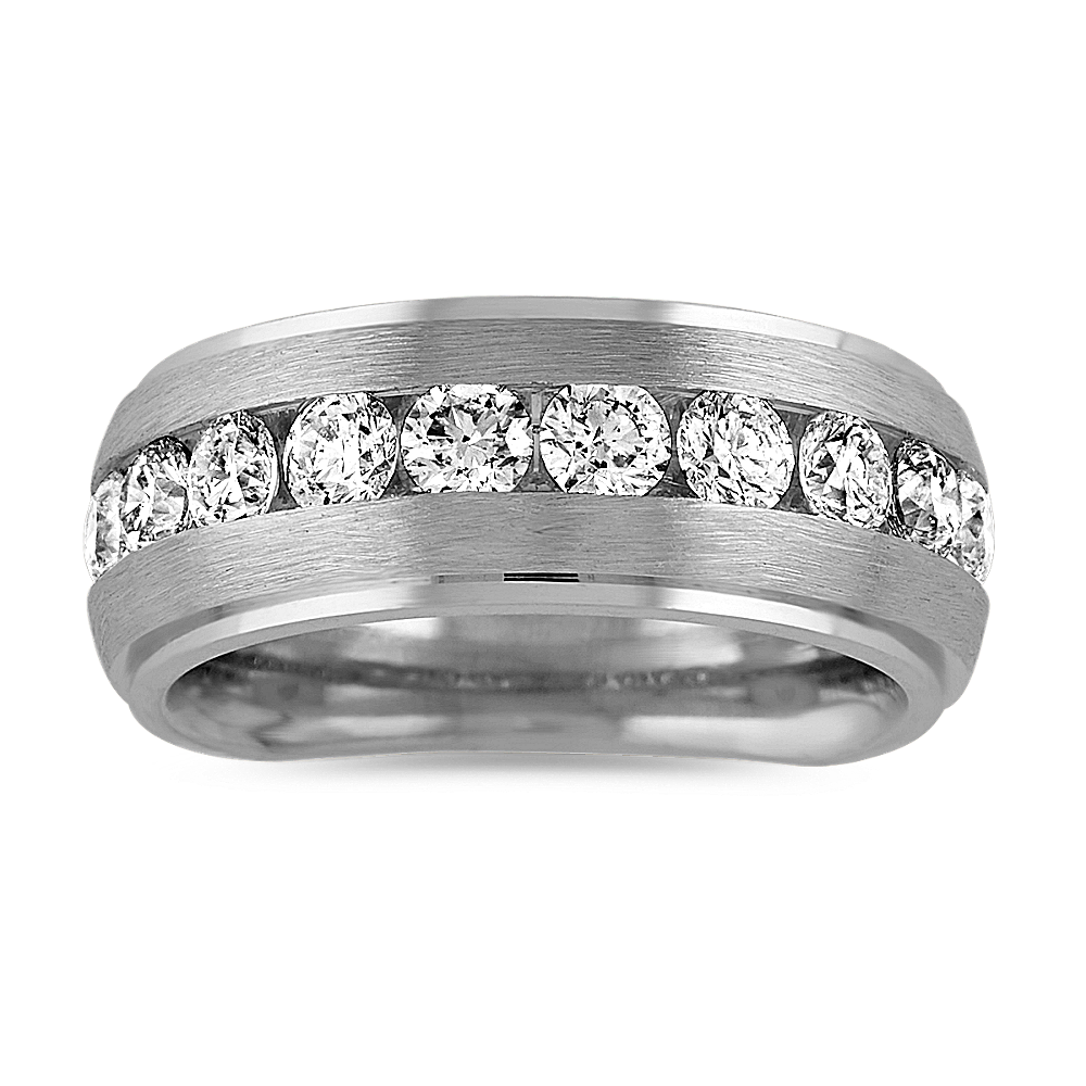 Channel-Set Round Diamond Ring (9mm) | Shane Co.