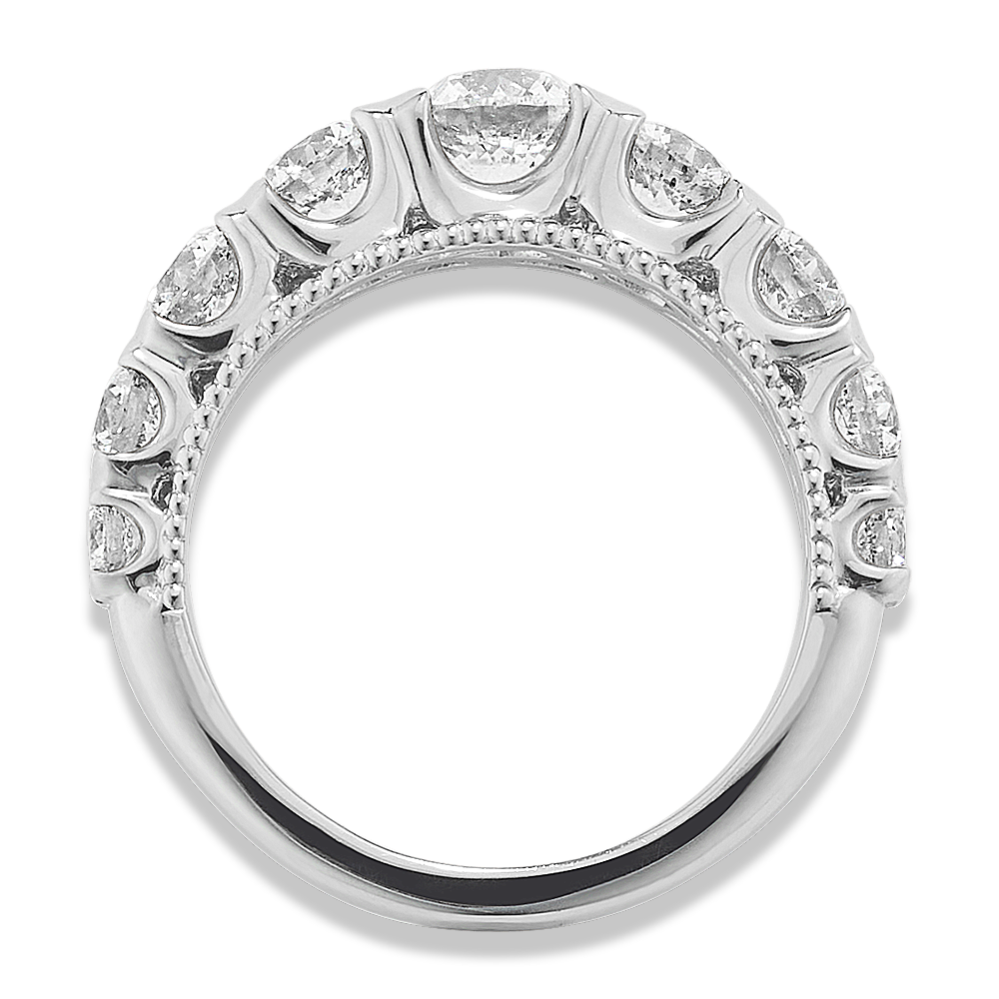 Eudora Diamond Band in Platinum | Shane Co.