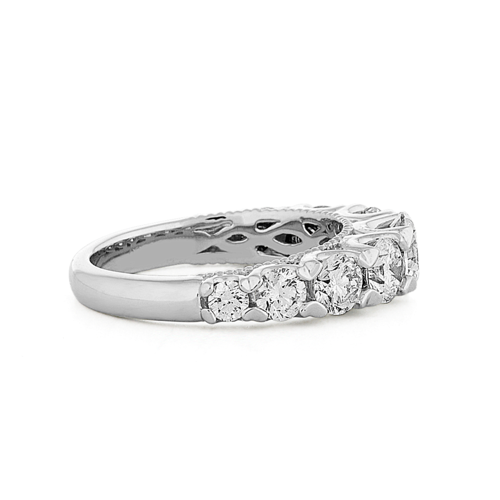Eudora Diamond Band in Platinum | Shane Co.