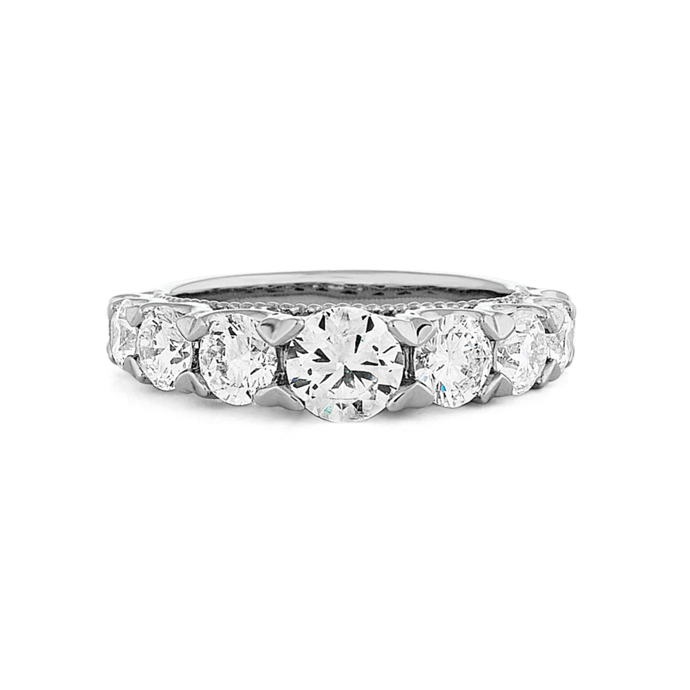 Eudora Diamond Band in Platinum | Shane Co.