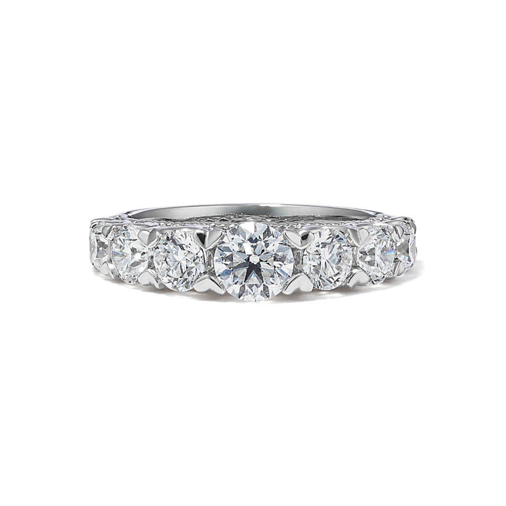 Eudora Diamond Band in Platinum | Shane Co.