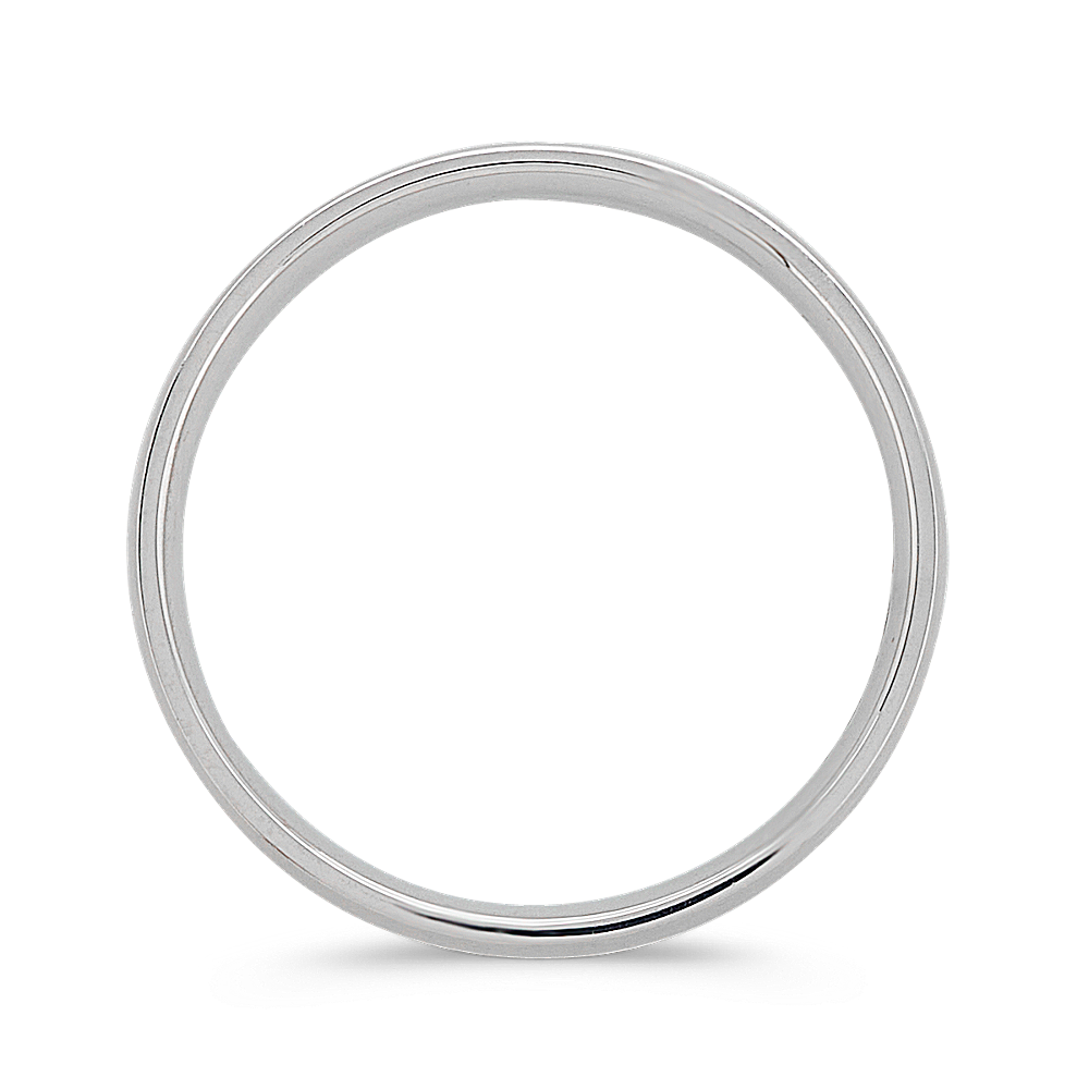 Equator 14K White Gold Band (6mm) | Shane Co.