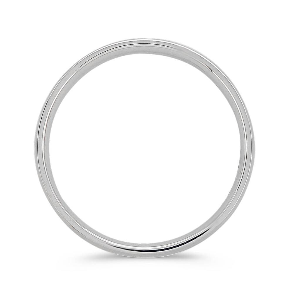 Equator 14K White Gold Band (6mm) | Shane Co.