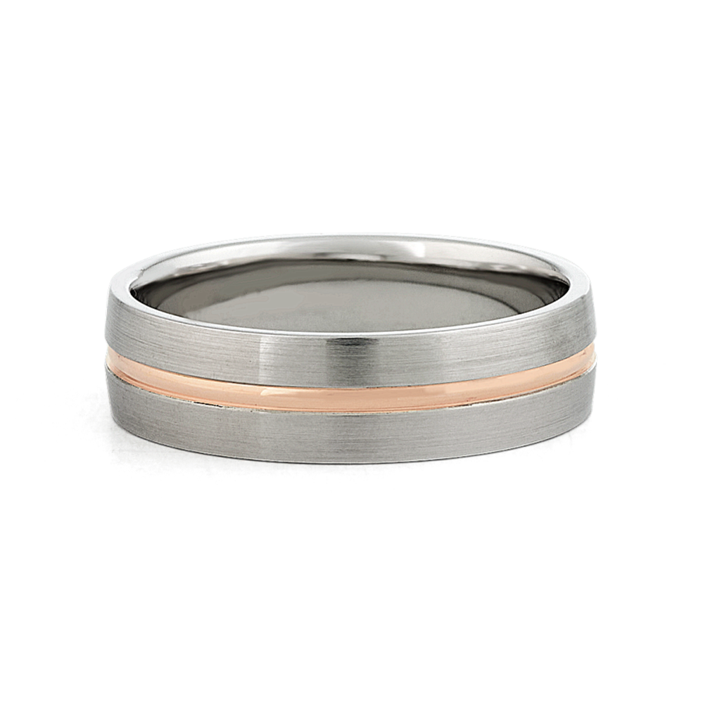 Equator 14K Two-Tone Gold Band (6mm) | Shane Co.