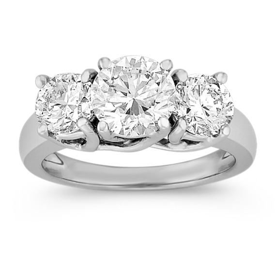 Classic Round Three-Stone Ring | Shane Co.