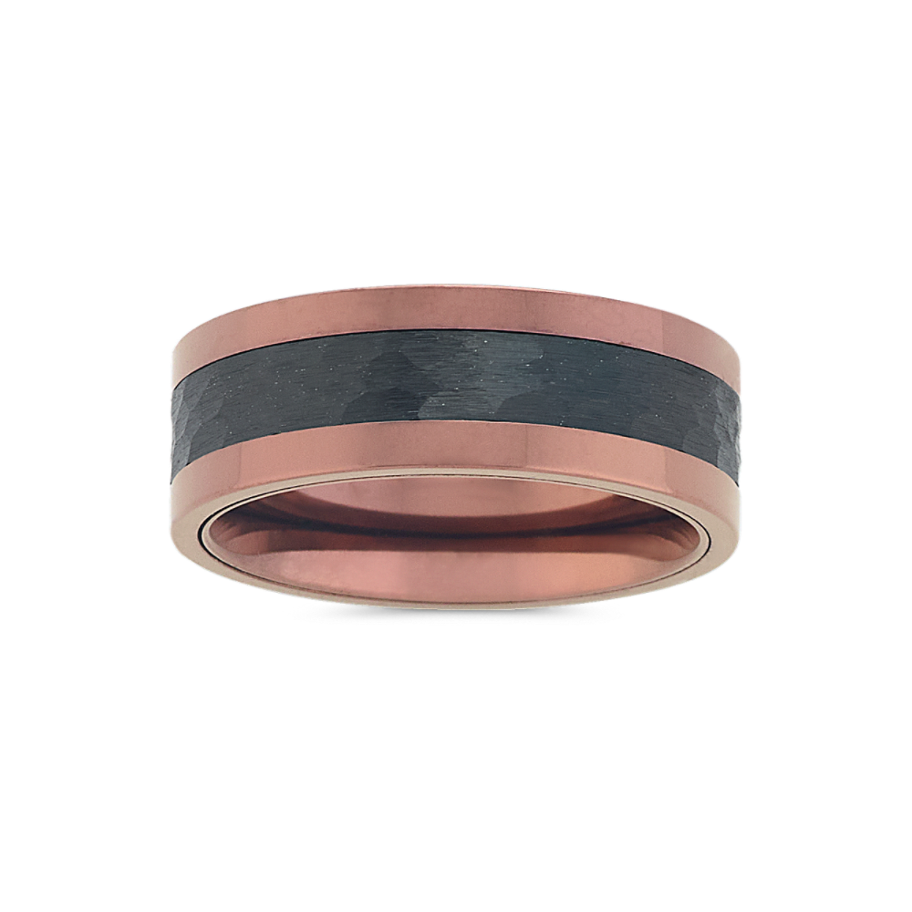 Cobalt Wedding Band with Black and Brown Ionic Plating (8mm) | Shane Co.