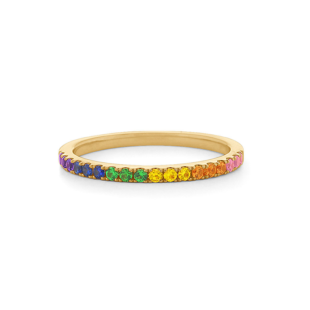 Confetti Rainbow Gemstone Ring | Shane Co.