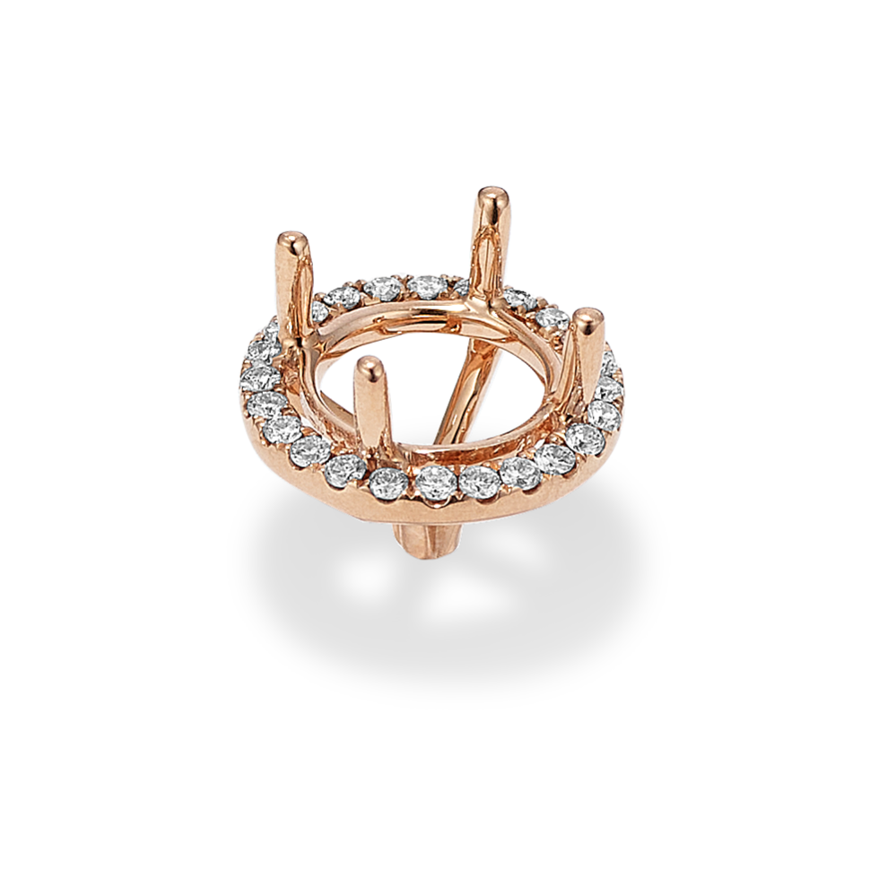 Diamond Halo Decorative Crown (Holds approx. 9mm Round) | Shane Co.
