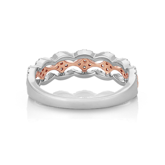 Diamond Ring in 14k White and Rose Gold | Shane Co.