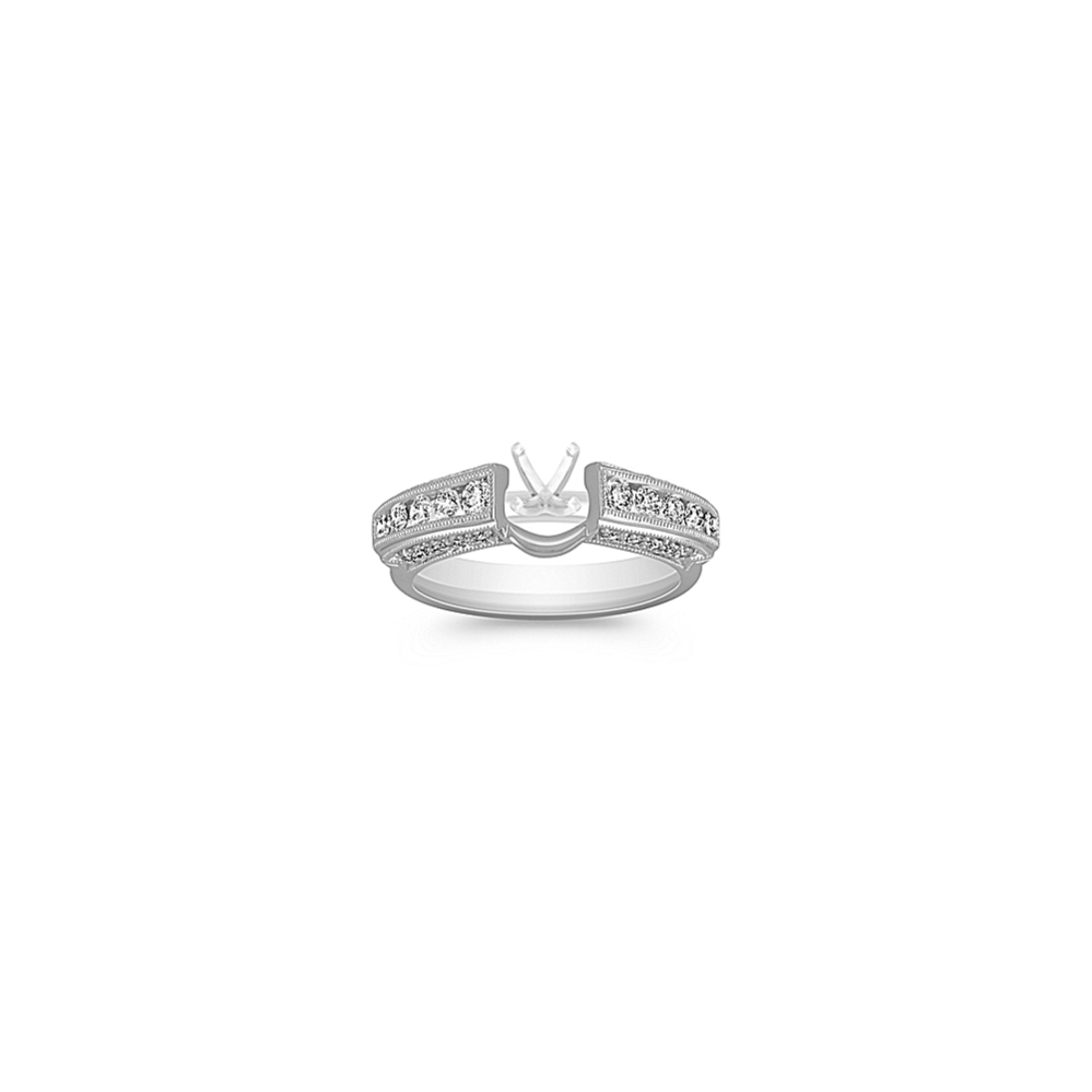 Diamond Solitaire Engagement Ring Wrap in White Gold | Shane Co.