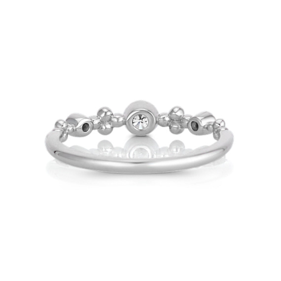 Diamond Stackable Ring with Bezel Setting | Shane Co.