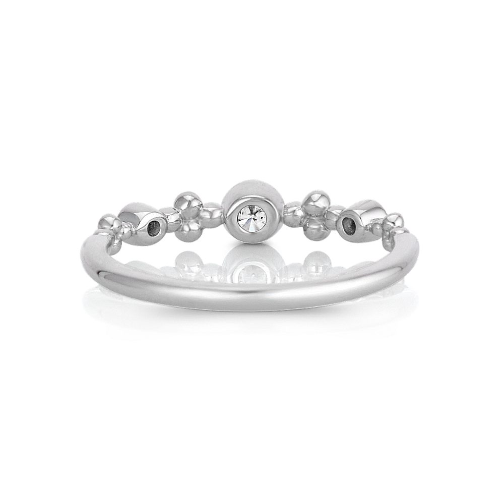 Diamond Stackable Ring with Bezel Setting | Shane Co.