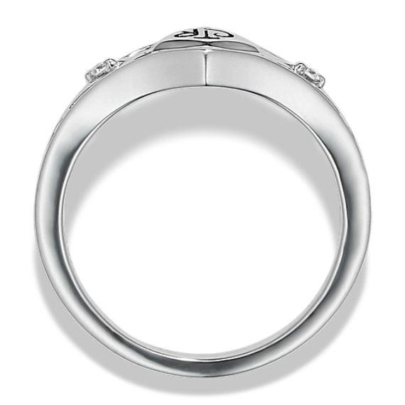 Diamond and Sterling Silver CTR Ring | Shane Co.