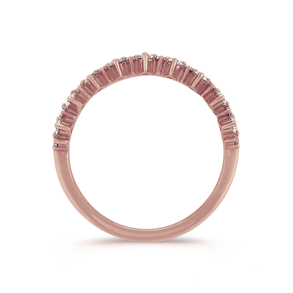 Double-Row Pave-Set Diamond Wedding Band | Shane Co.