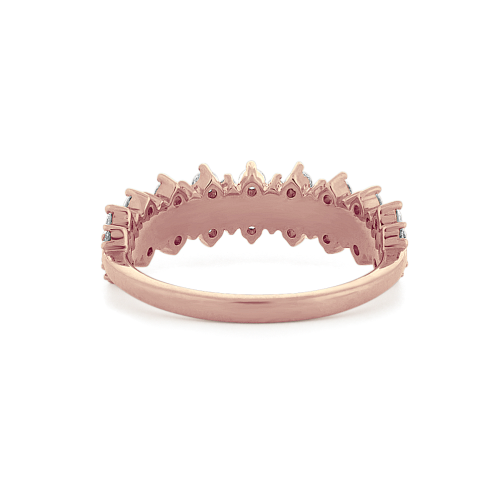 Double-Row Pave-Set Diamond Wedding Band | Shane Co.