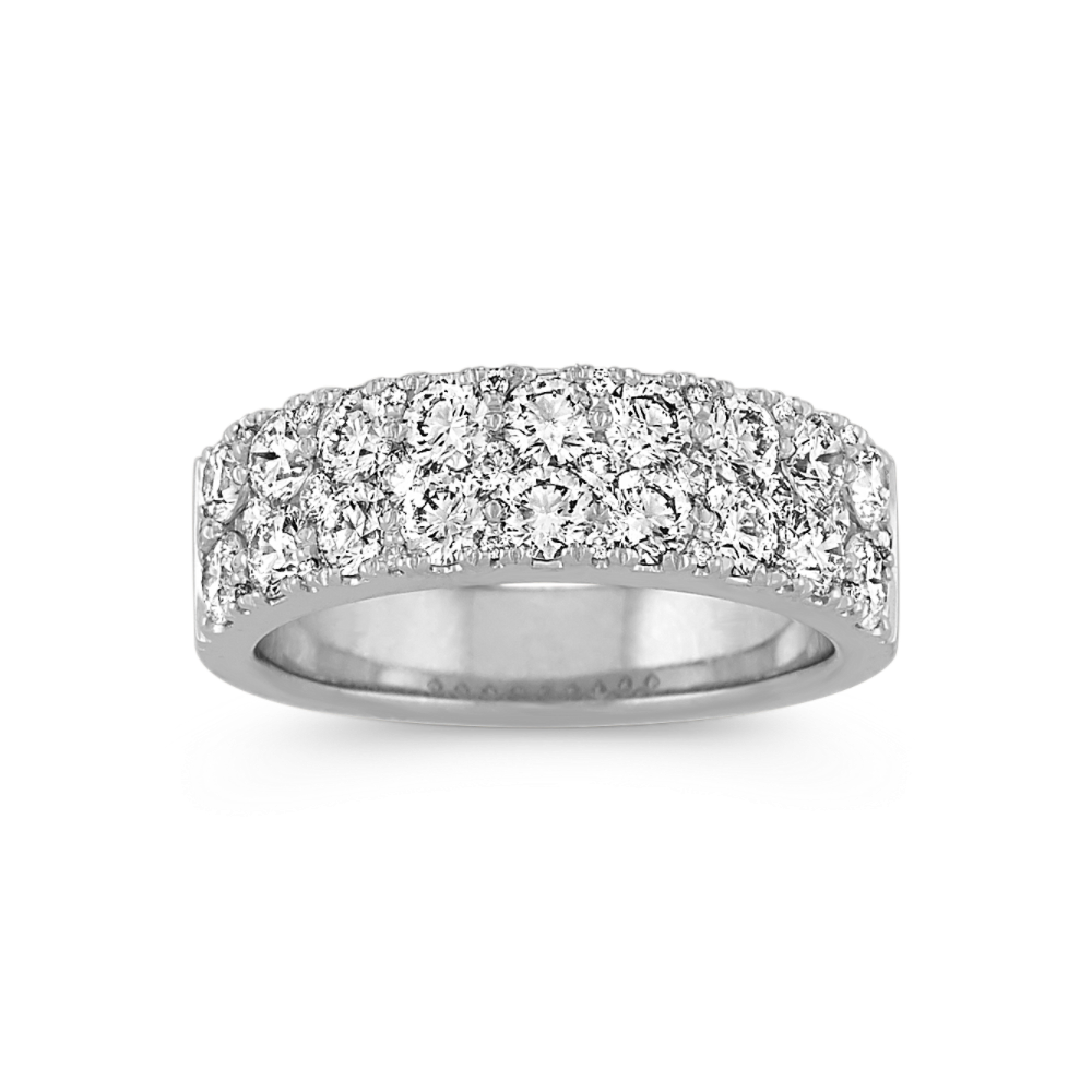 Utopia Double Row Diamond Band | Shane Co.