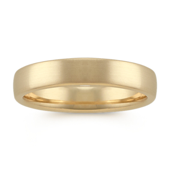 Euro Comfort Fit Band in 14k Yellow Gold (4.5mm) | Shane Co.