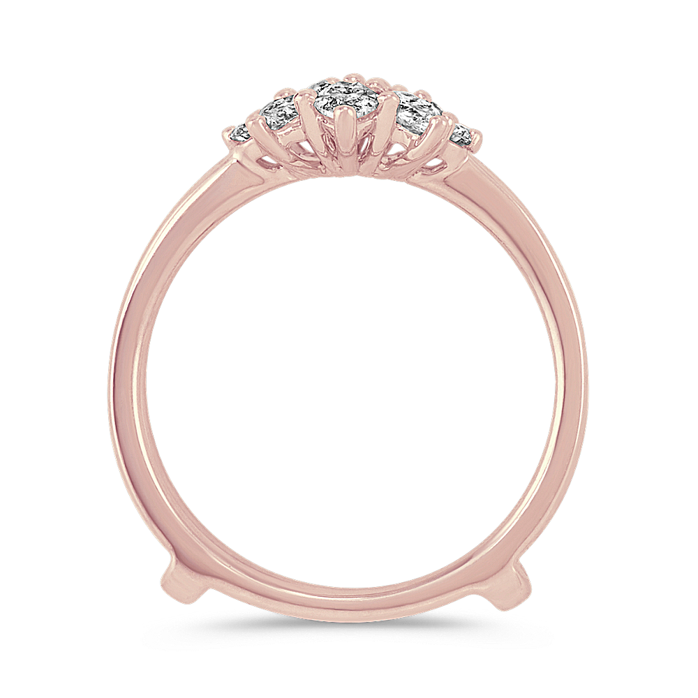 Amaryllis Diamond Contour Ring Guard | Shane Co.
