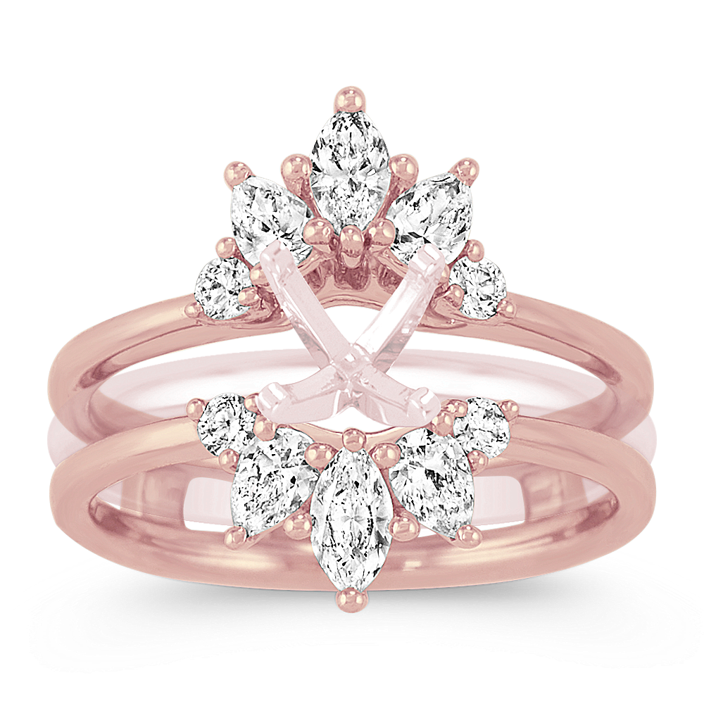 Amaryllis Diamond Contour Ring Guard | Shane Co.