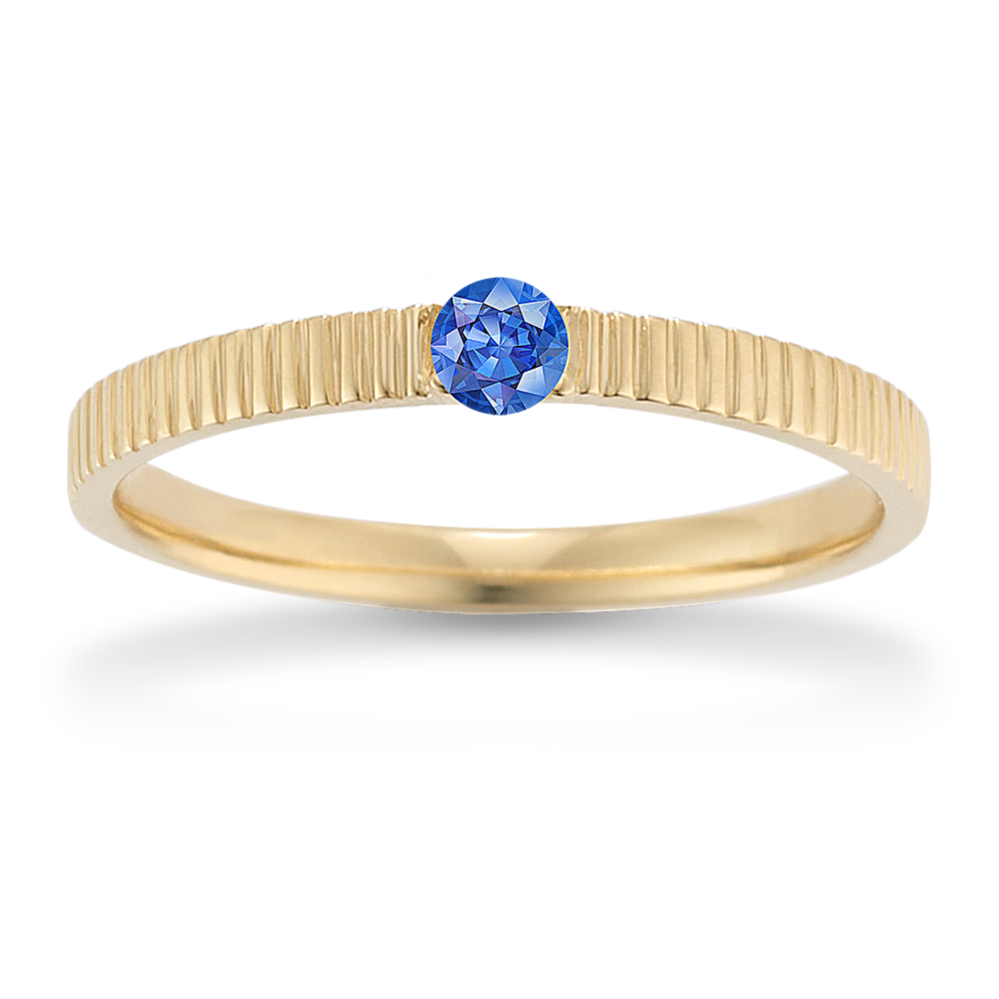 Fluted Pick-Your-Gem Ring (3mm) | Shane Co.