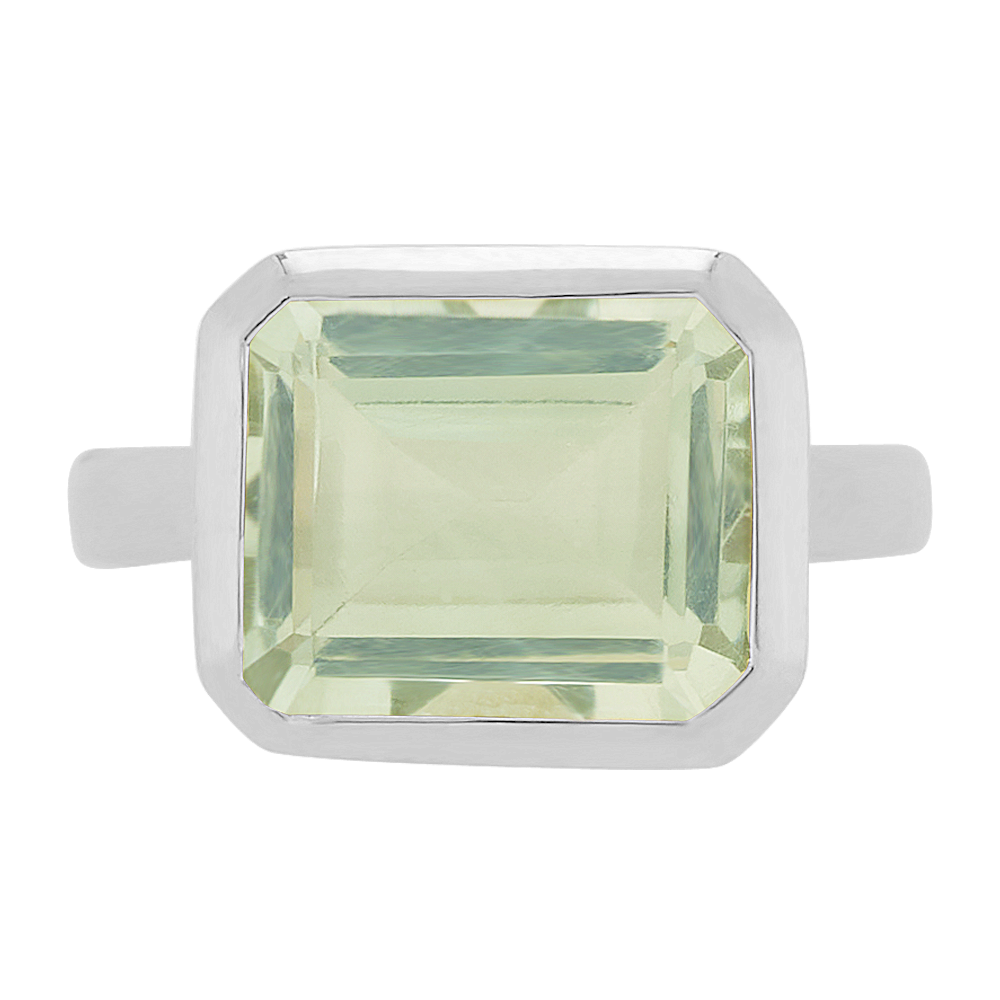 Green Quartz Ring in Sterling Silver | Shane Co.