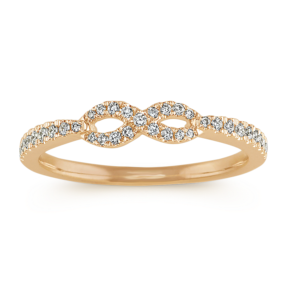 Infinity Diamond Ring in 14k Yellow Gold | Shane Co.