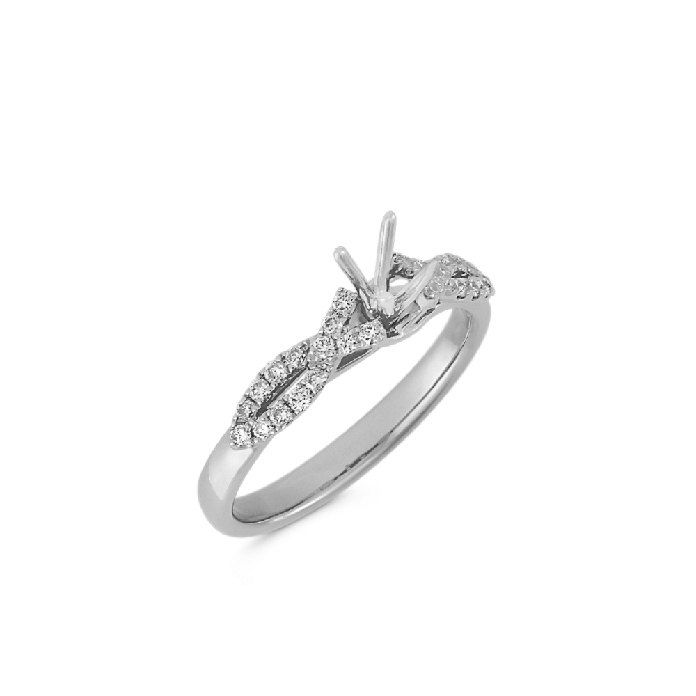 Infinity Round Diamond Engagement Ring | Shane Co.