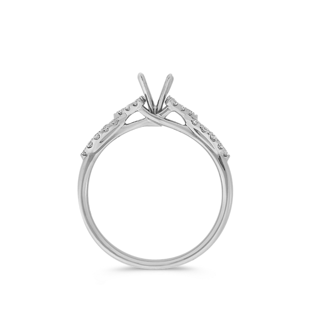 Infinity Round Diamond Engagement Ring | Shane Co.