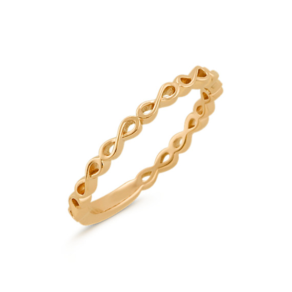 Infinity Stackable Ring in 14k Yellow Gold | Shane Co.