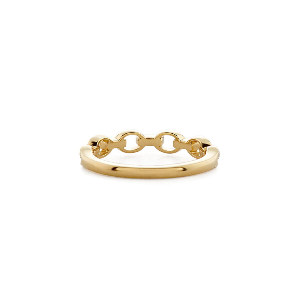Interlocking Diamond Band in 14k Yellow Gold | Shane Co.