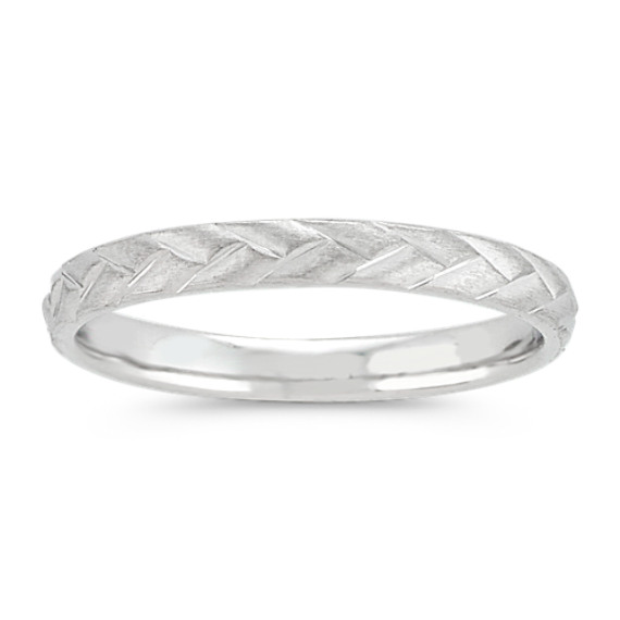 Interwoven Wedding Band in 14k Rose Gold | Shane Co.