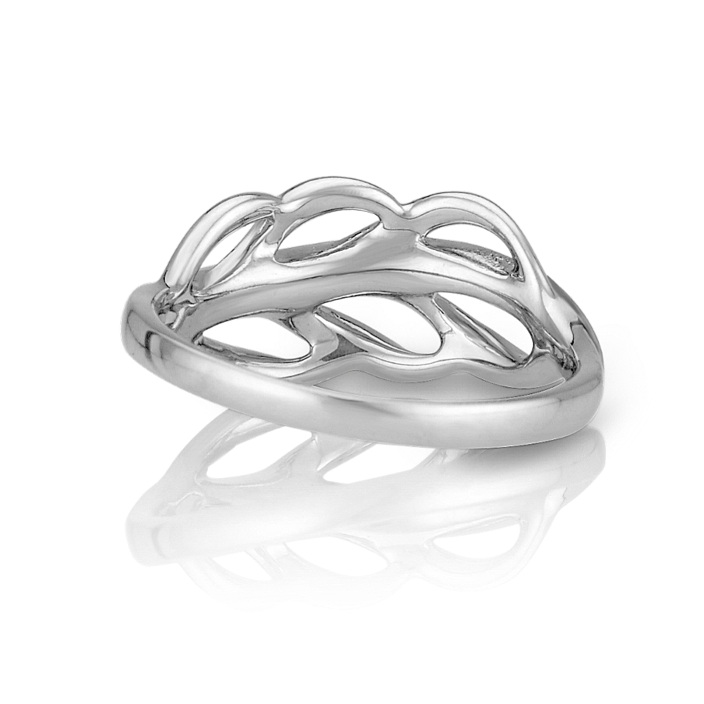 Leaf Ring in Sterling Silver | Shane Co.