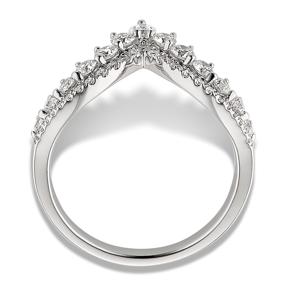 Luxe Diamond Chevron Band | Shane Co.