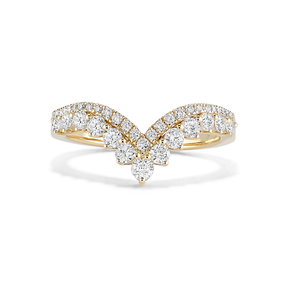 Luxe Diamond Chevron Band | Shane Co.