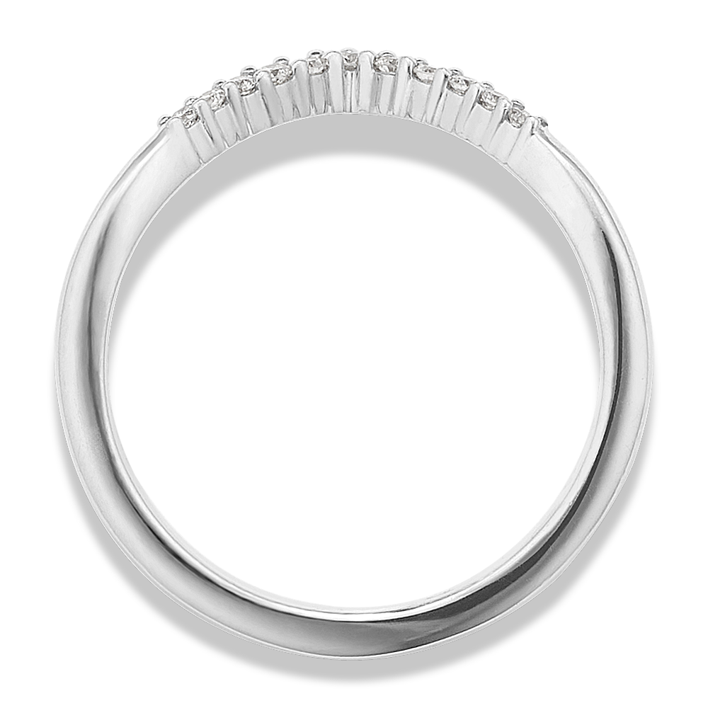 Lyra Diamond Chevron Band | Shane Co.