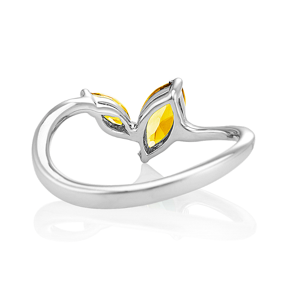 Marquise Citrine Ring in Sterling Silver | Shane Co.