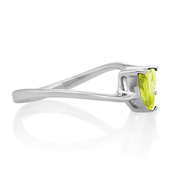 Marquise Peridot Ring in Sterling Silver | Shane Co.