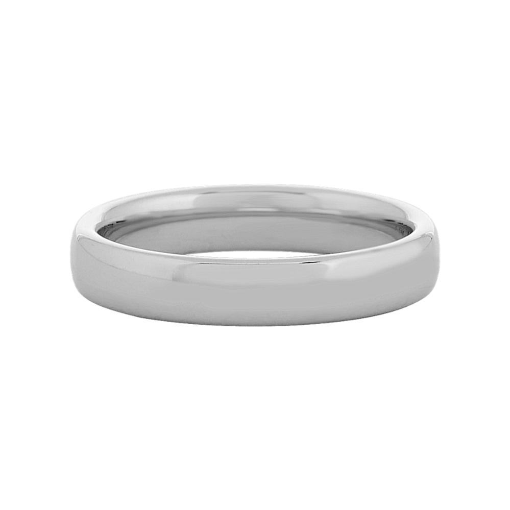 Mens Classic Platinum Wedding Band 4.5mm Shane Co
