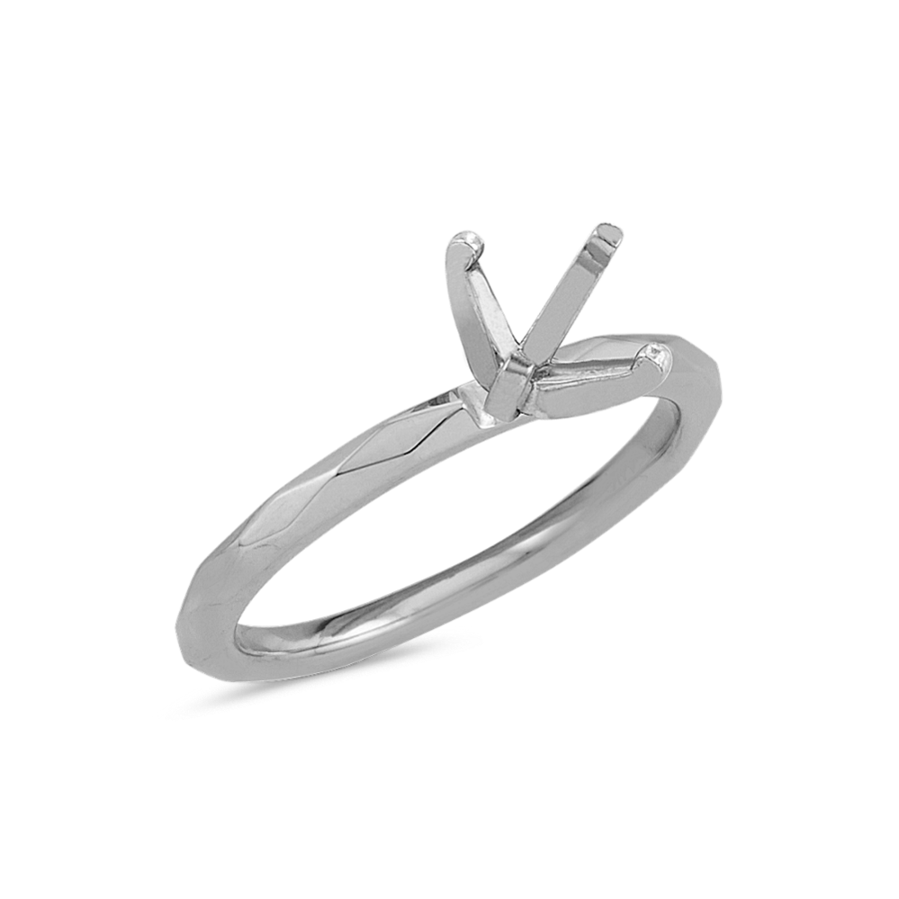 Geometric Solitaire Engagement Ring in Platinum | Shane Co.