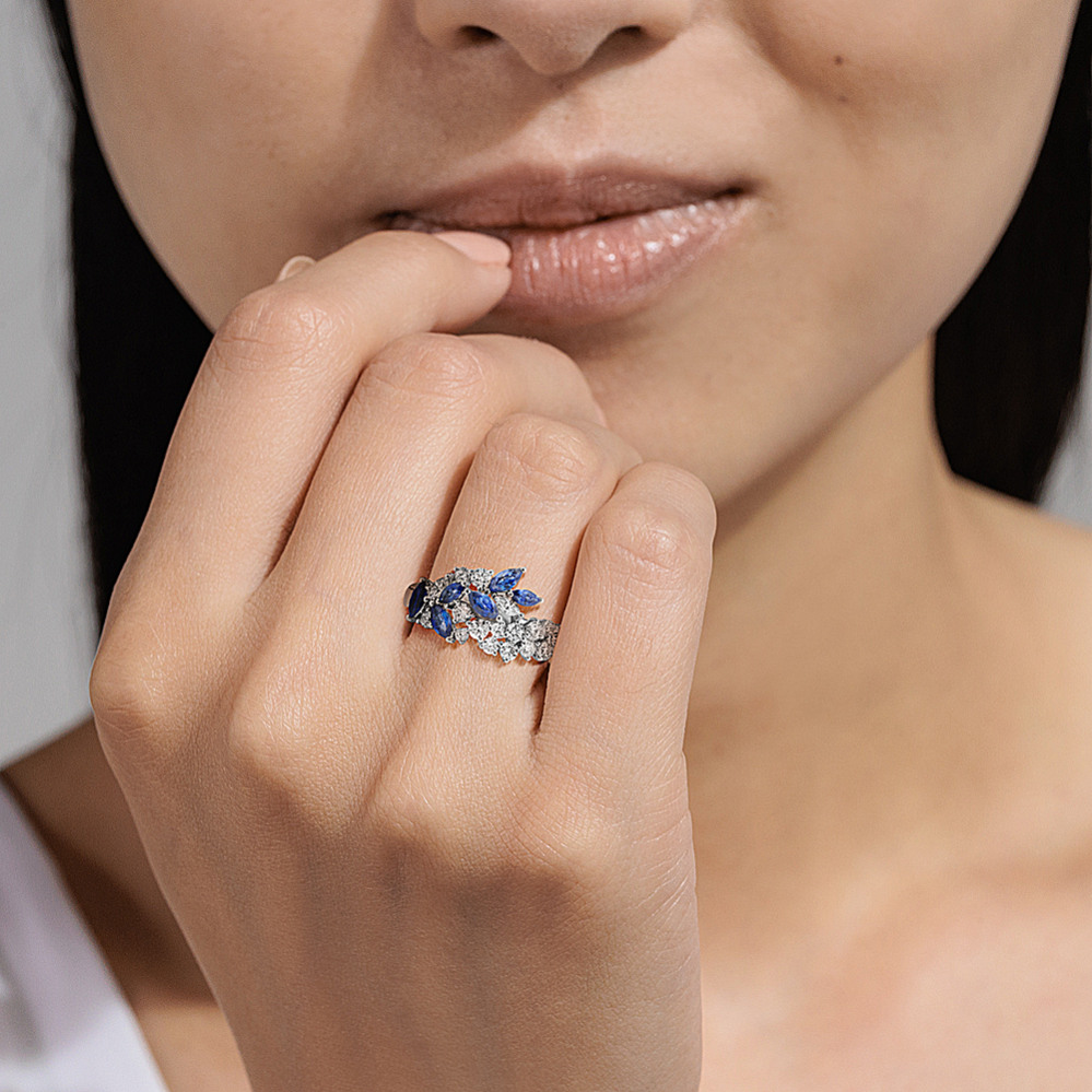 Monet Sapphire & Diamond Ring | Shane Co.
