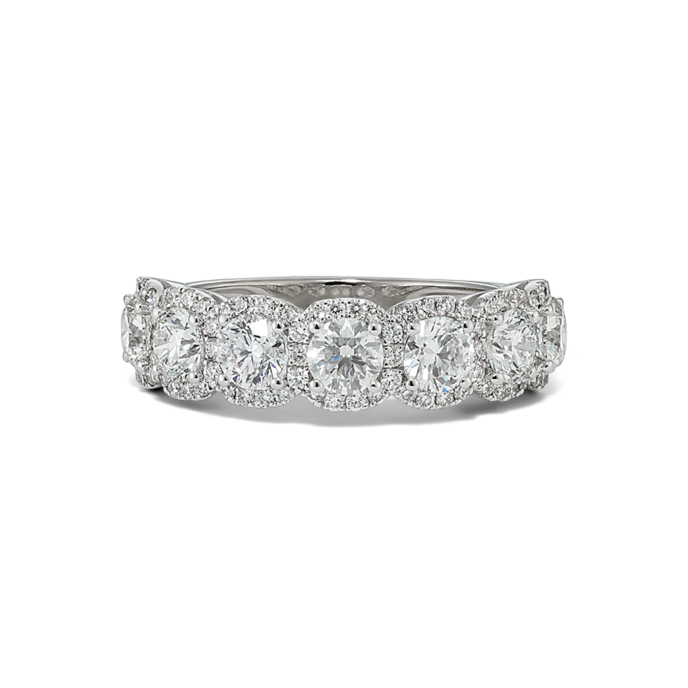 Moondance Multi-Halo Diamond Band | Shane Co.