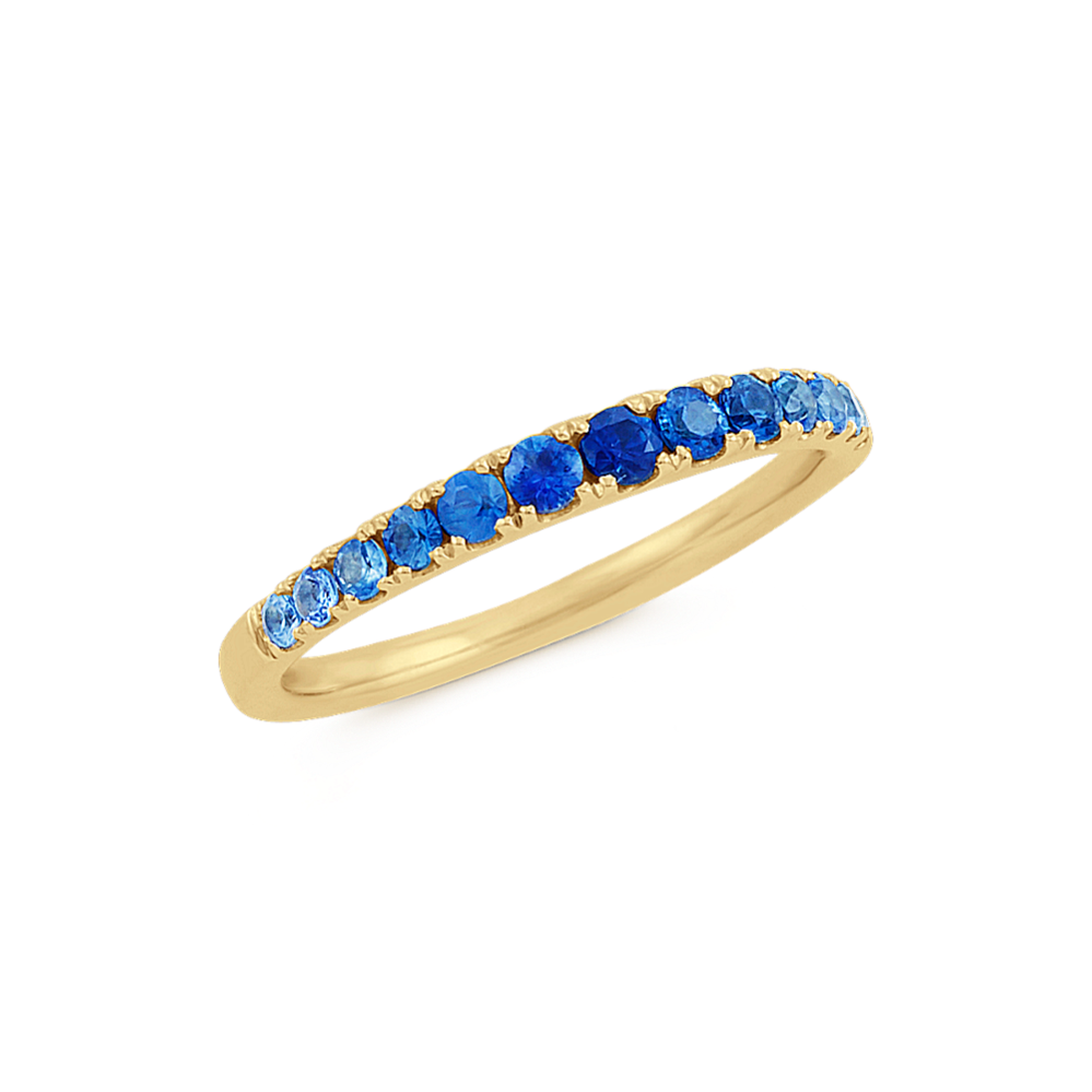 Horizon Ombre Blue Sapphire Ring | Shane Co.