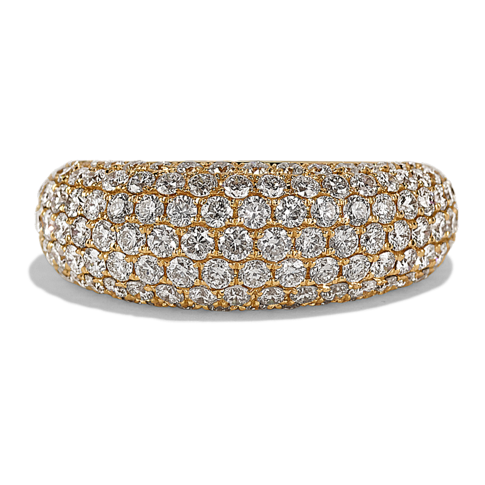 Diamond Anniversary Ring in 14K Yellow Gold | Shane Co.