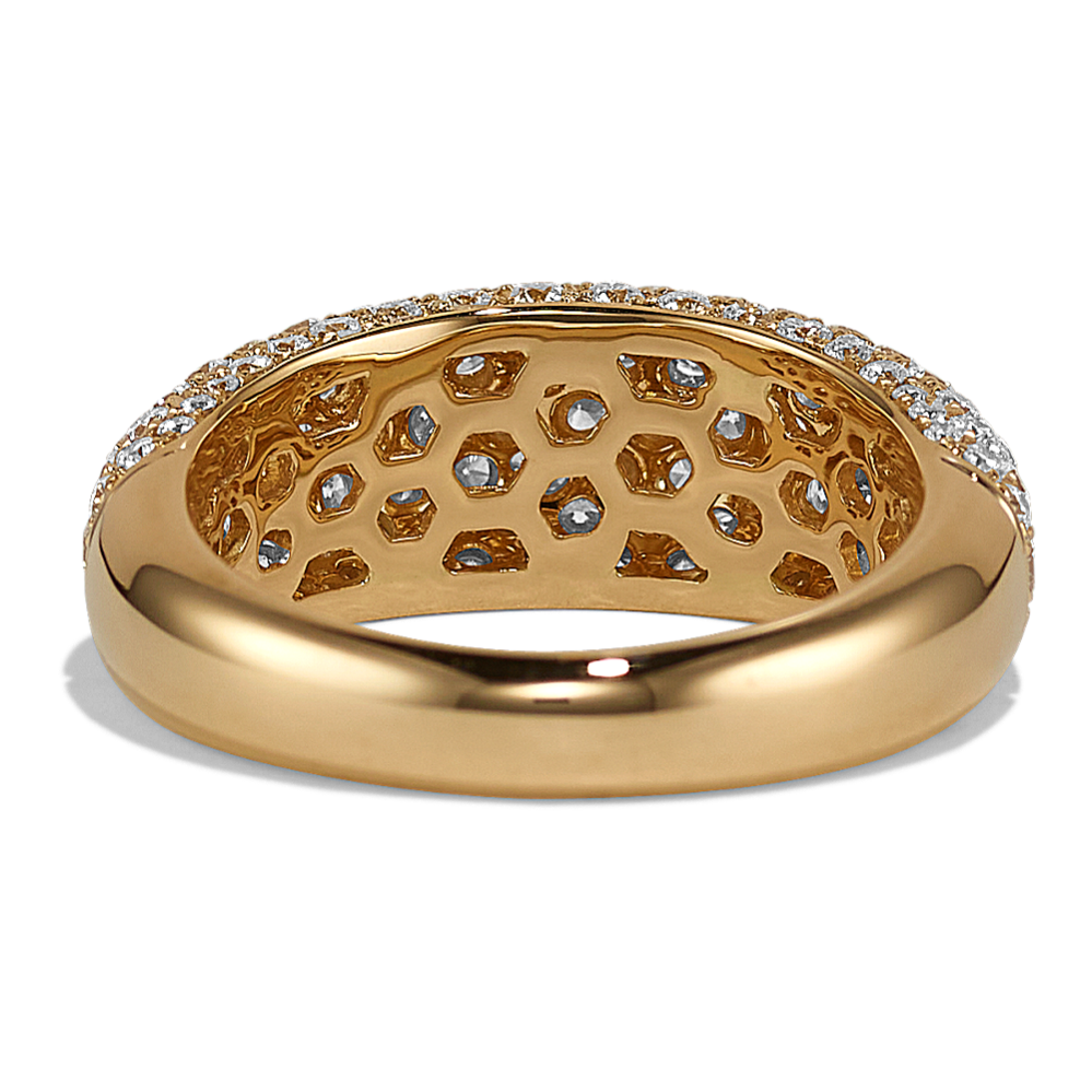 Diamond Anniversary Ring in 14K Yellow Gold | Shane Co.