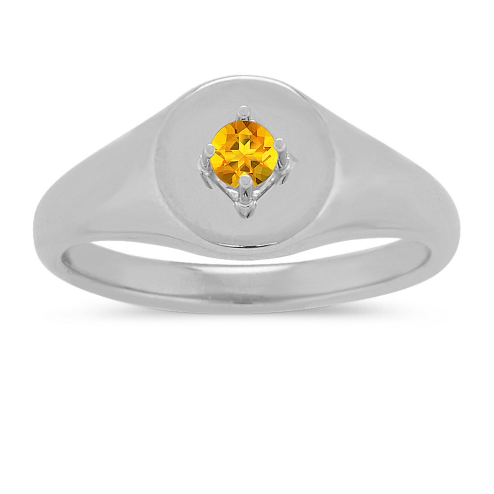 Nova Signet Ring in 14k White Gold | Shane Co.